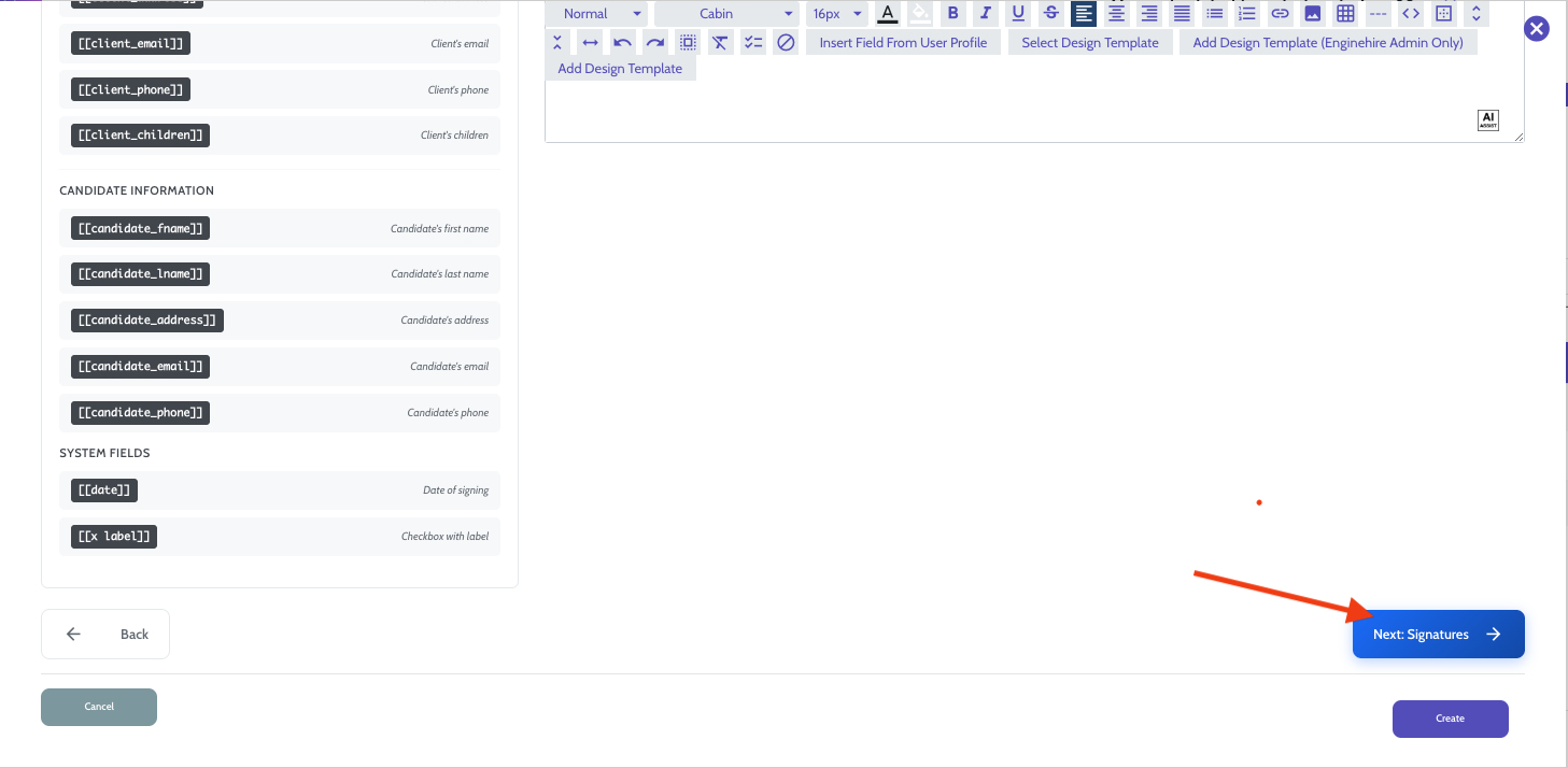 How to create a Document Template (signable document). Add Fillable Fields.